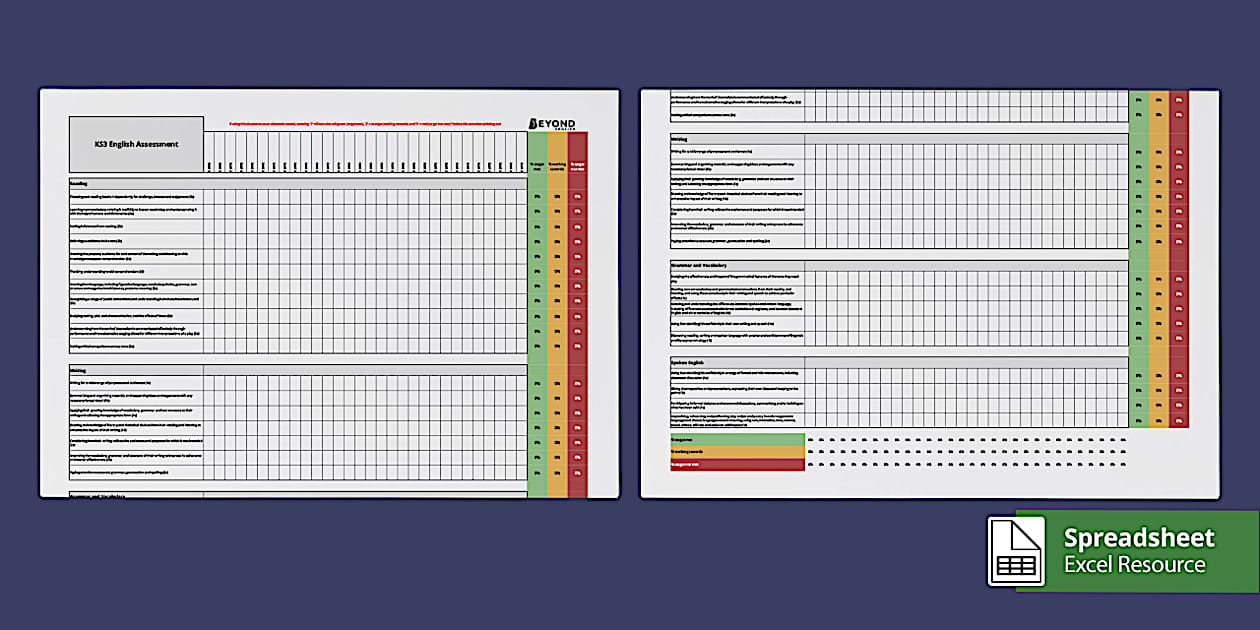 KS3 English Assessment Tracker | KS3 English | Beyond