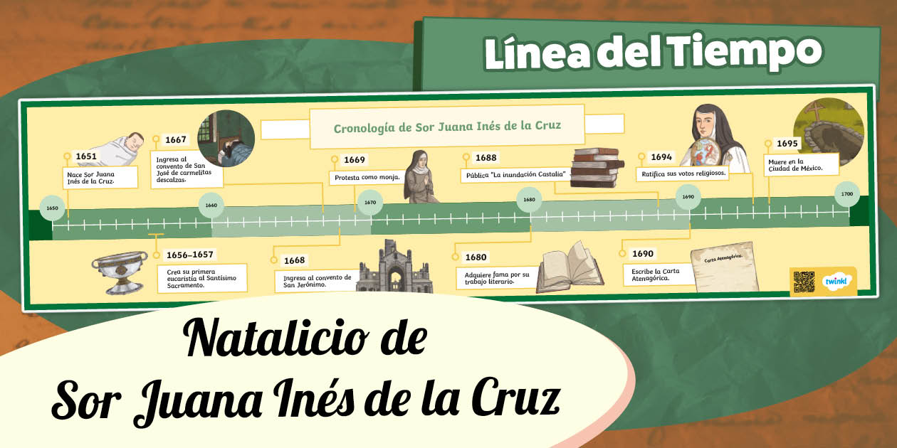 Línea del Tiempo: Cronología de Sor Juana Inés de la Cruz