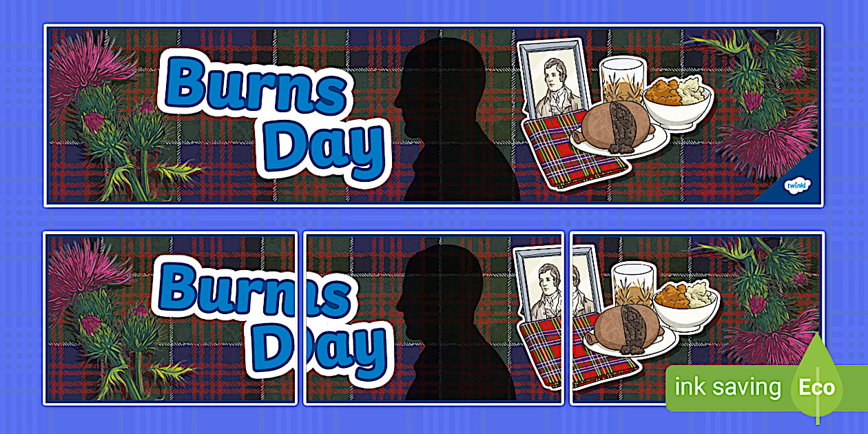 Burns Day Display Banner (Teacher-Made) - Twinkl