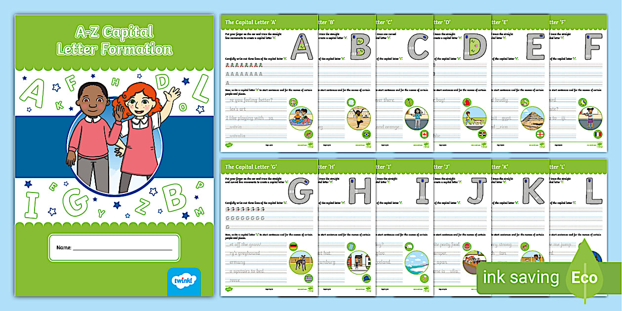 A-Z Capital Letter Formation Activity Booklet