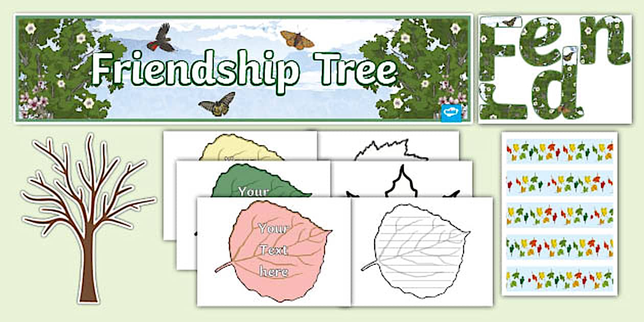 Friendship Tree Display Pack - PSHCE - Being a Good Friend