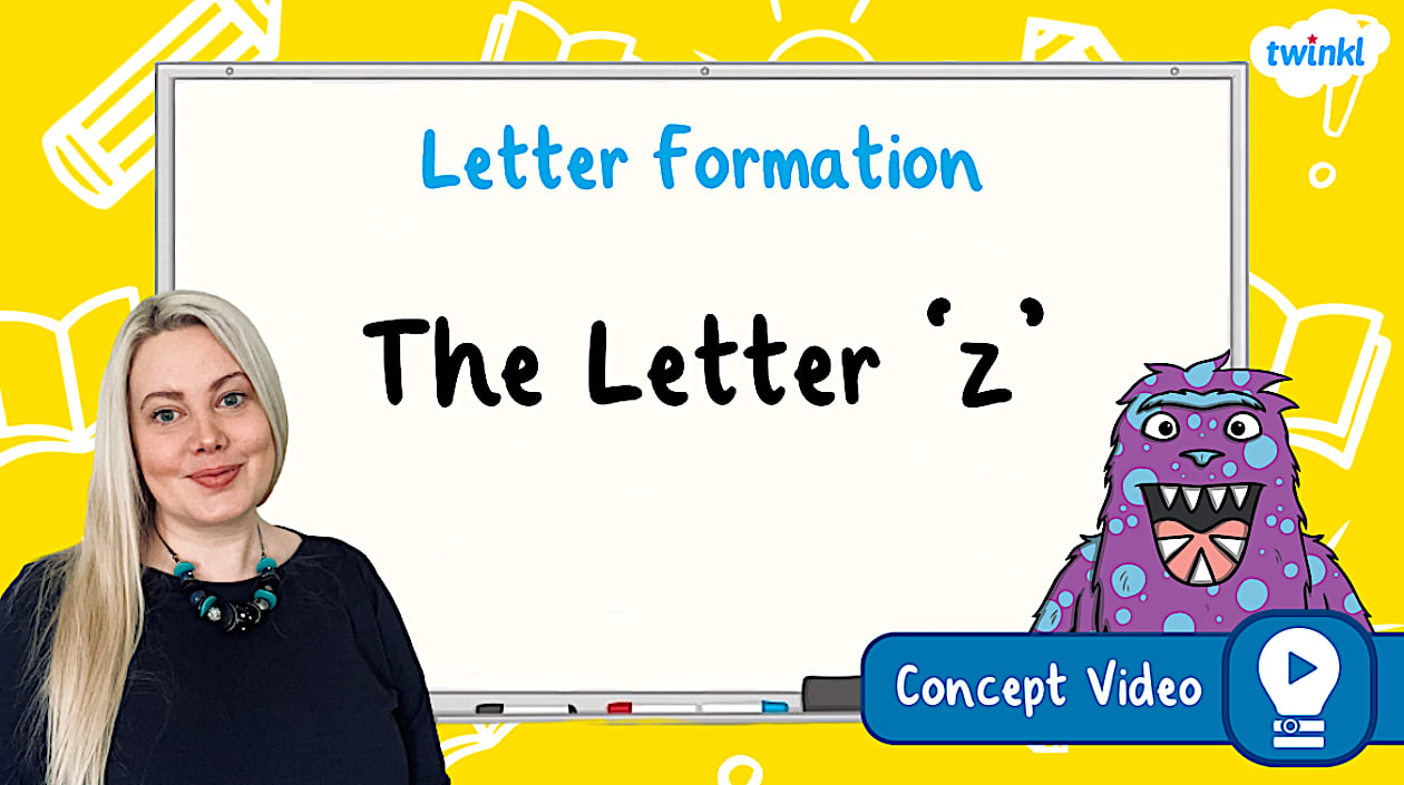 The Letter 'z' | KS1 Letter Formation Handwriting Concept Video