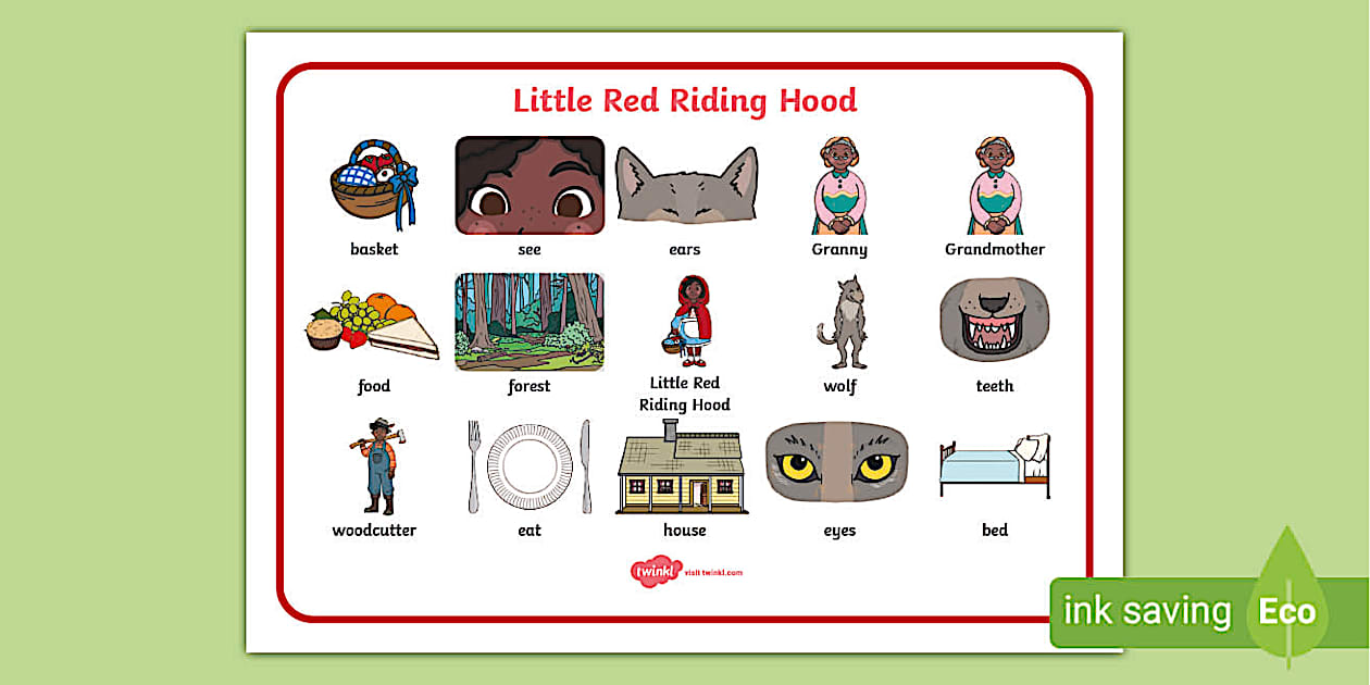 Editable Little Red Riding Hood Word Mat (Lehrer gemacht)