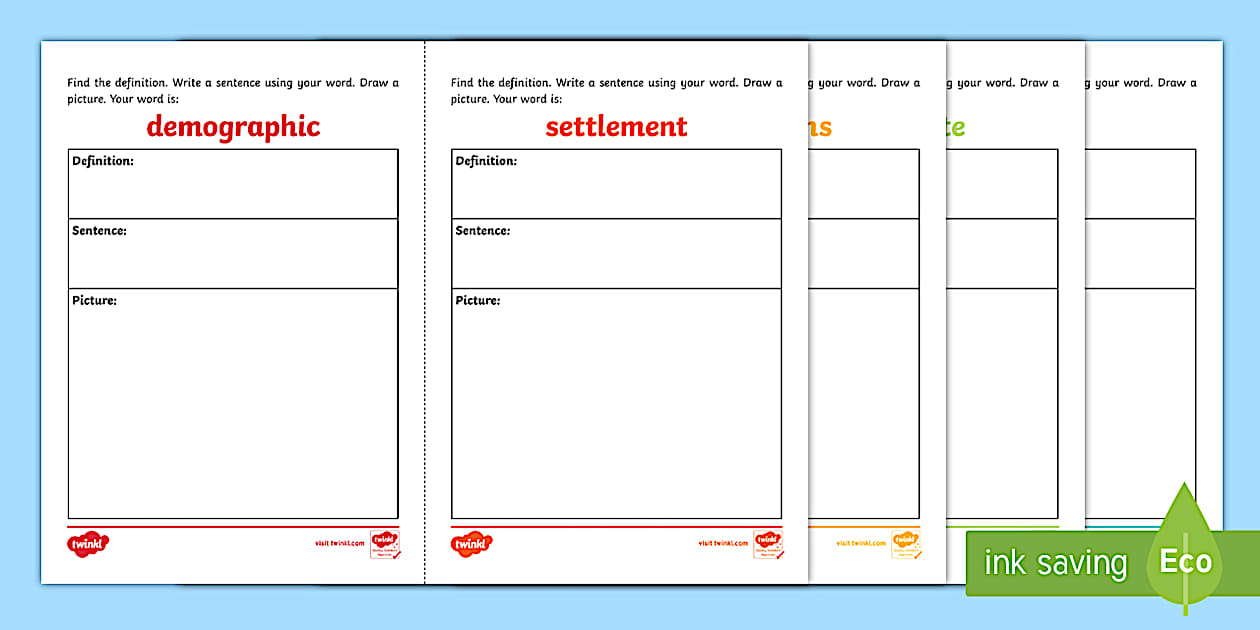 Settlement Word Wall Activity (teacher made) - Twinkl
