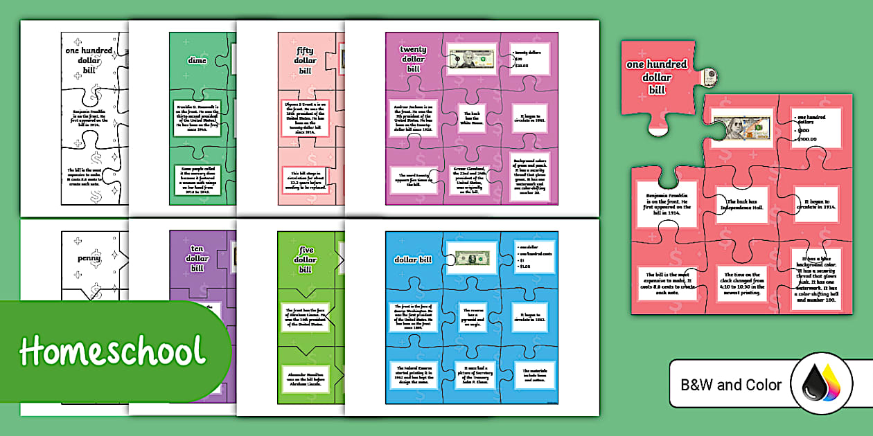 Money Puzzles for Older Children | Twinkl USA - Twinkl