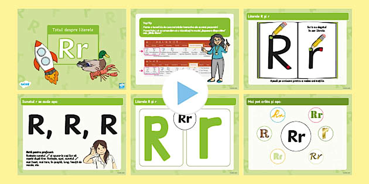 Totul despre litera R – Prezentare PowerPoint - Twinkl