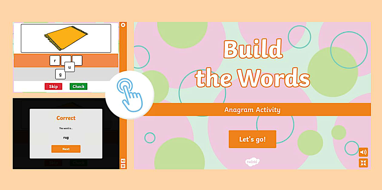 Interactive Anagram Game (-en, -ug, -in, -ot sounds)