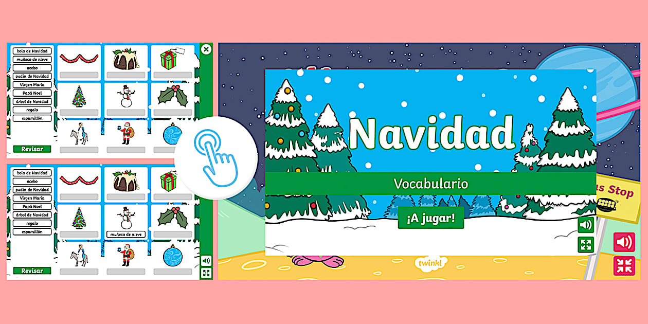 Juego interactivo: Vocabulario de Navidad - Twinkl