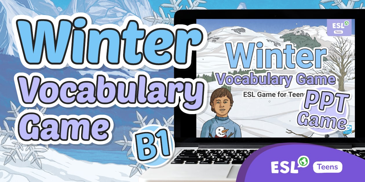 ESL Winter Vocabulary Game for Teens