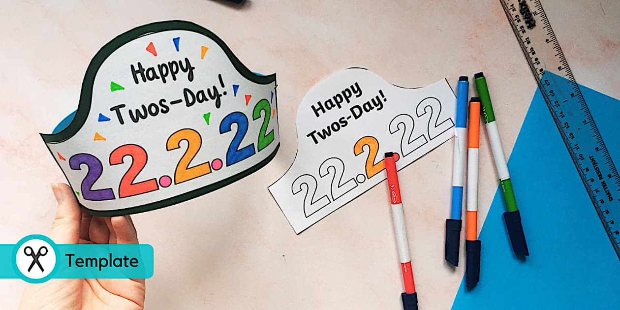 Twosday 2022 Crown Craft - Twosday 2022 Activities - Twinkl