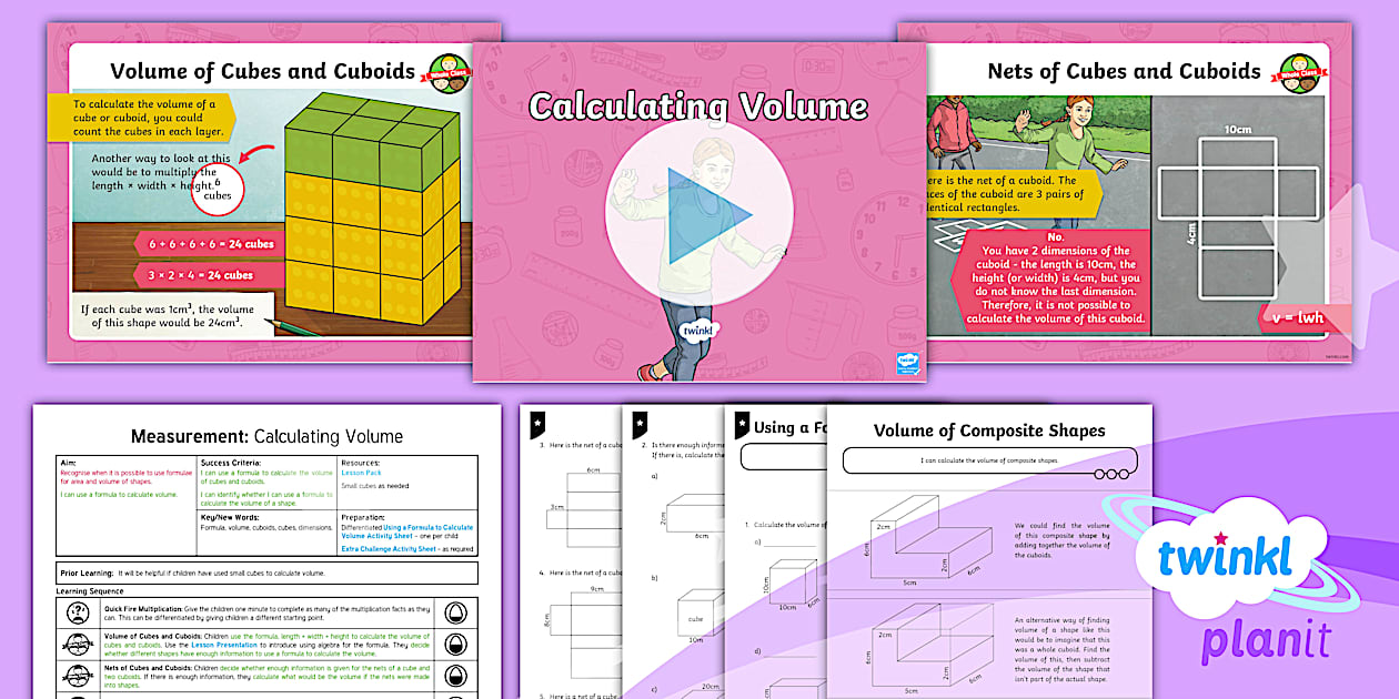Year 6 Use Formulae for Area and Volume PlanIt Maths Lesson 2
