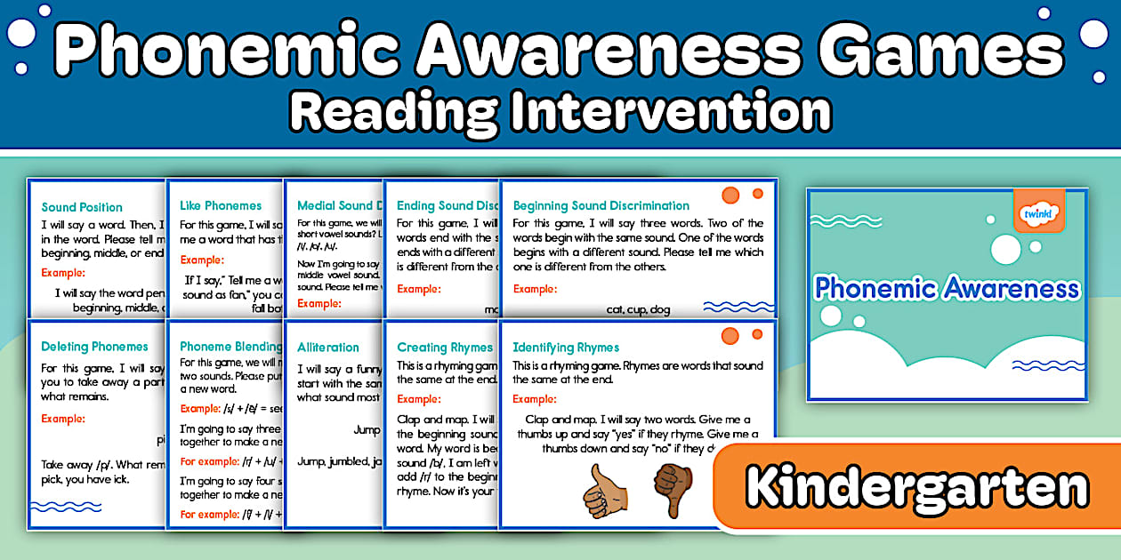 Phonemic Awareness Game for Kindergarten | Twinkl USA