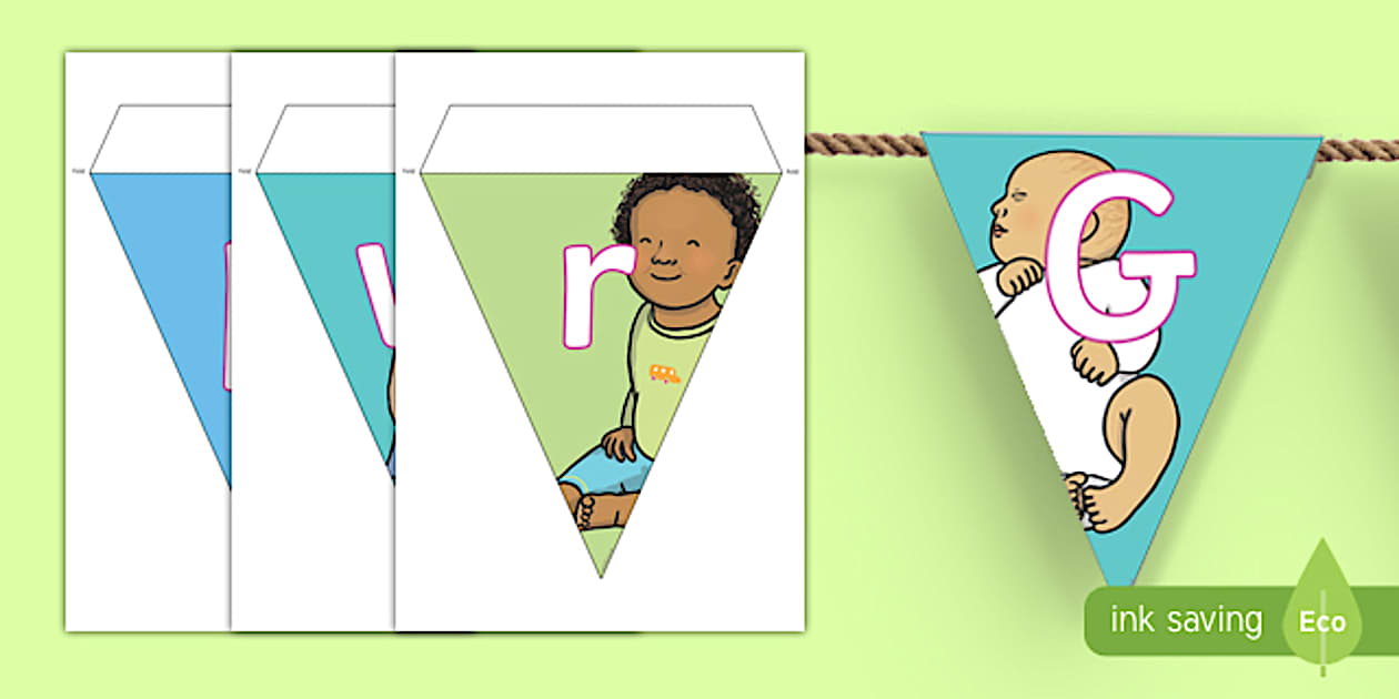 Cursive Growing Up Display Bunting (teacher made) - Twinkl