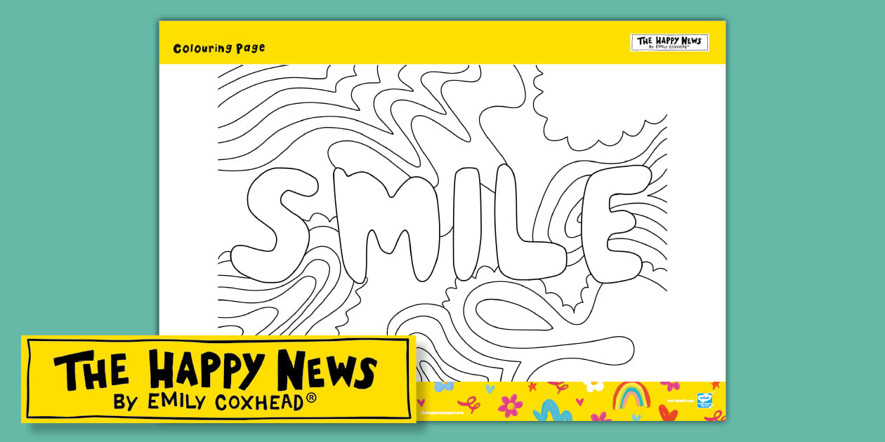 The Happy Newspaper: Colouring Page (Issue 35) - Twinkl
