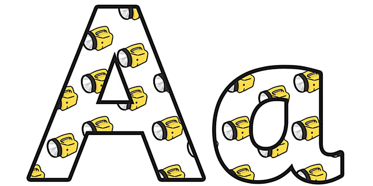 Electricity Small Lowercase Display Lettering - Twinkl