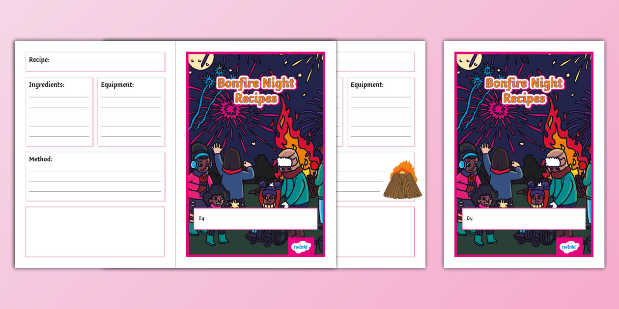 Bonfire Night Recipe Book (teacher made) - Twinkl