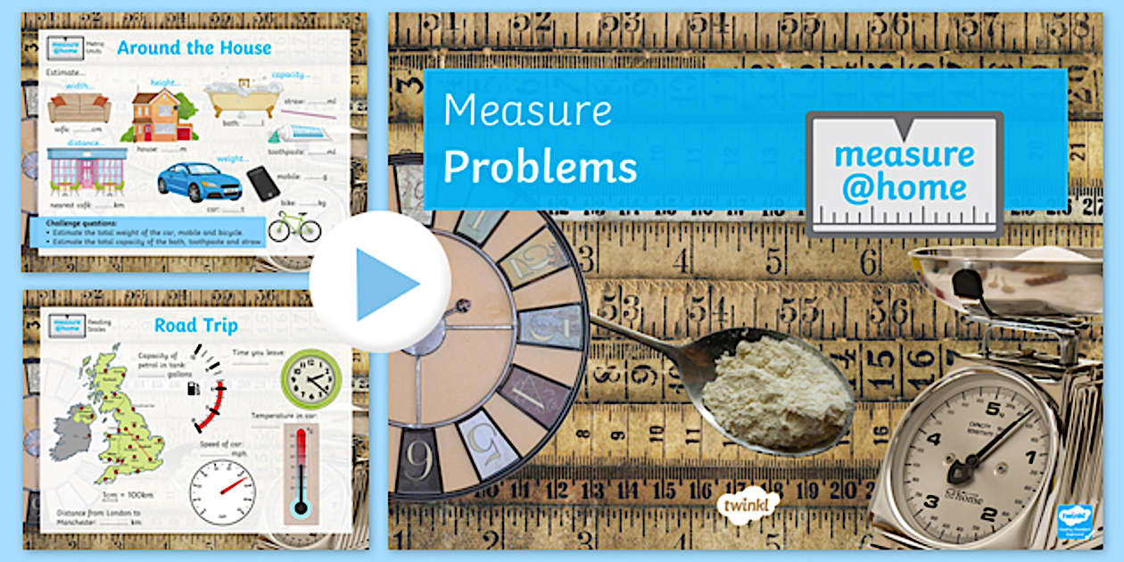 Measure at Home Measure Problems GCSE Grades 1-3 PowerPoint