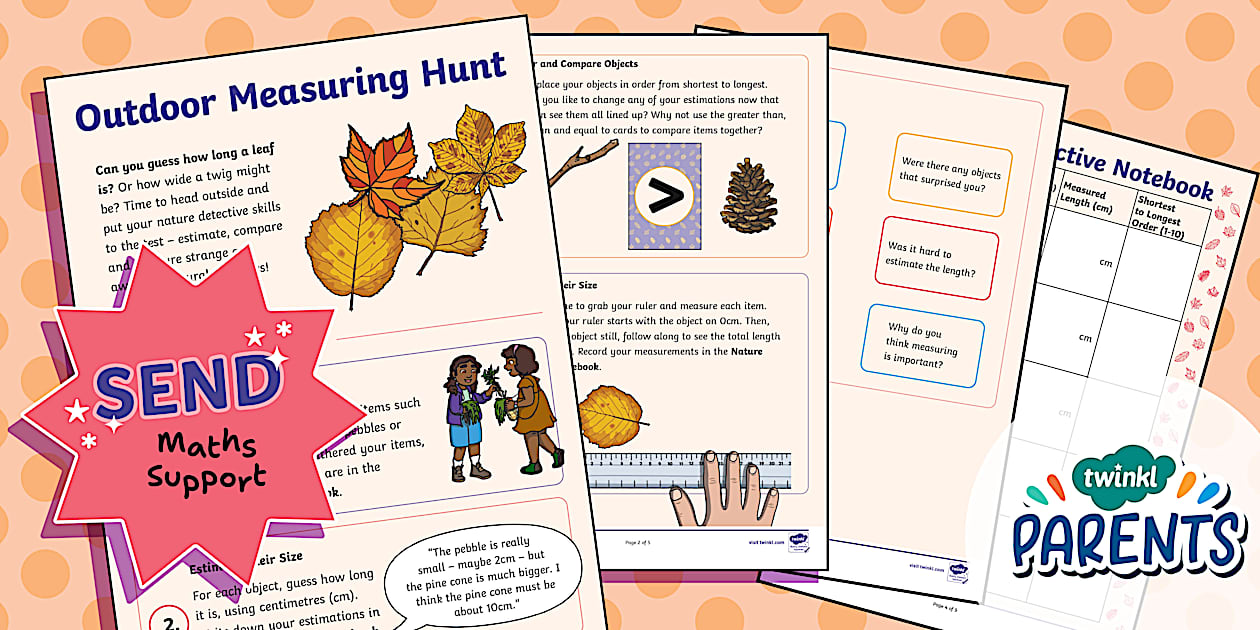 👉 SEND Maths Support: Outdoor Measuring Hunt (Year 2)