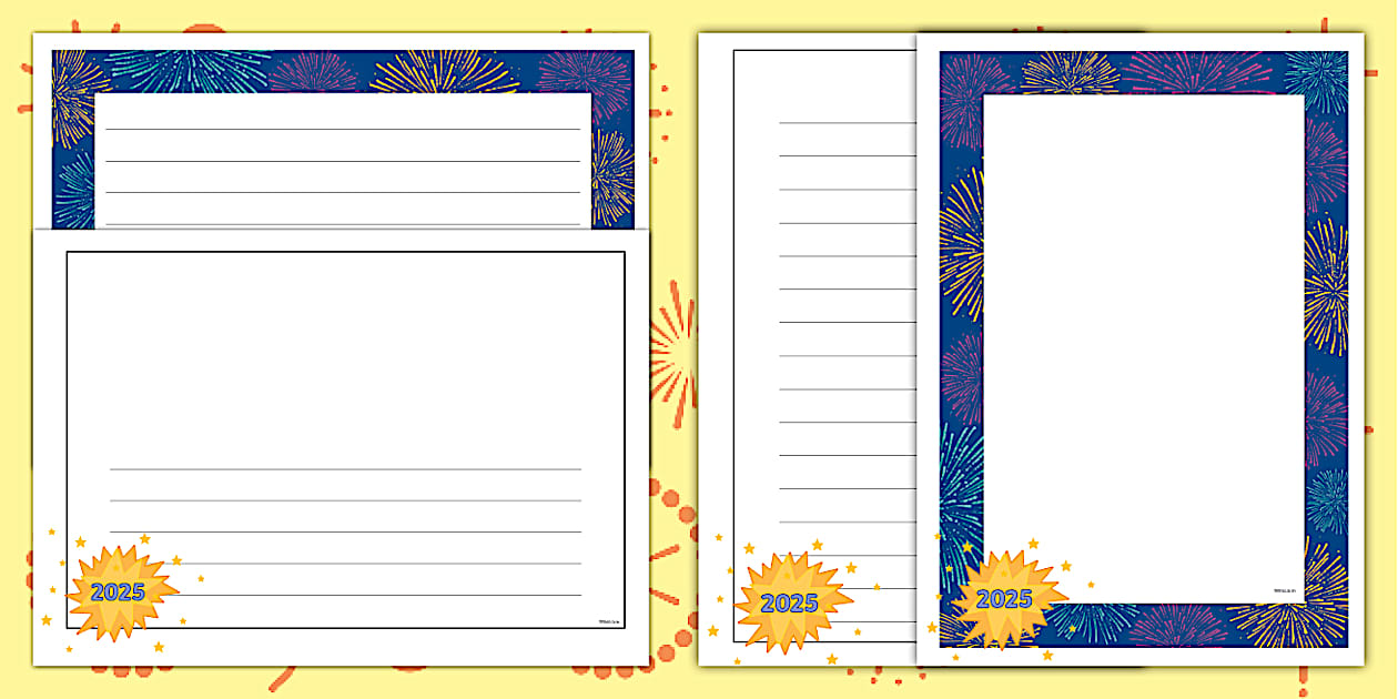 2025 Page Border Pack (teacher made) - Twinkl