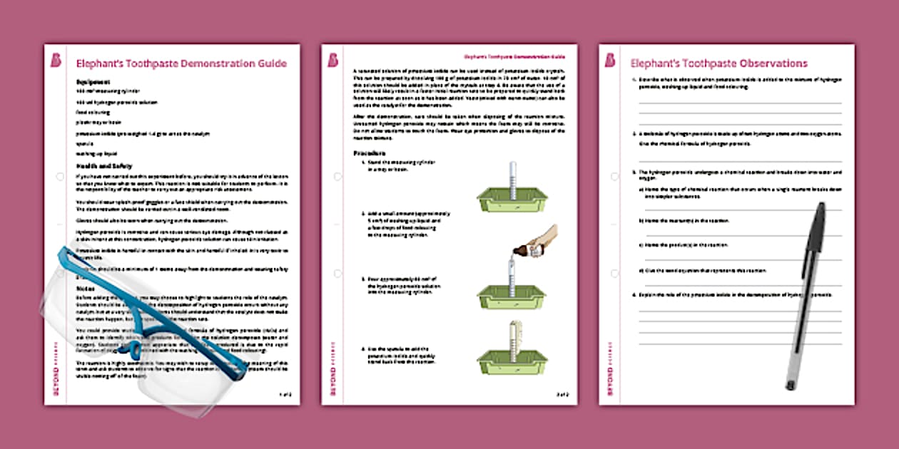 Elephant's Toothpaste Demonstration Pack | KS3 Chemistry