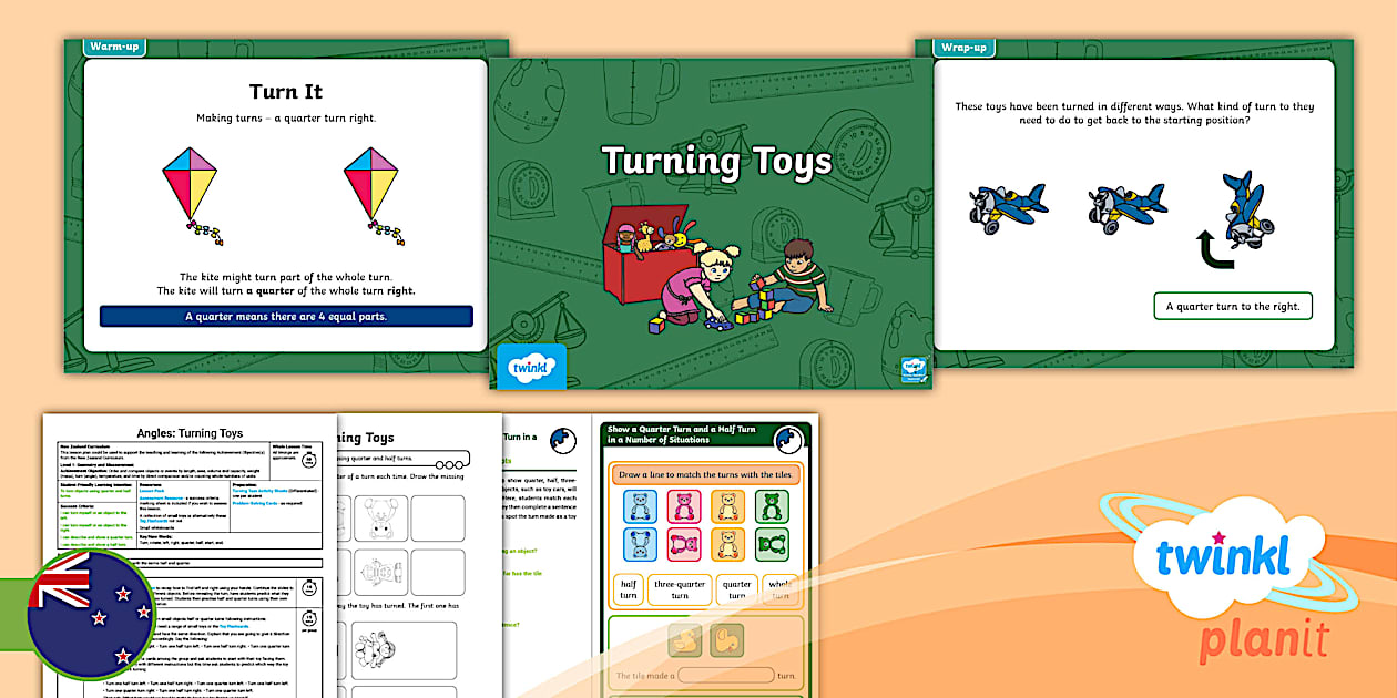 Level 1 Angles: Show a Quarter Turn and a Half Turn Lesson 2