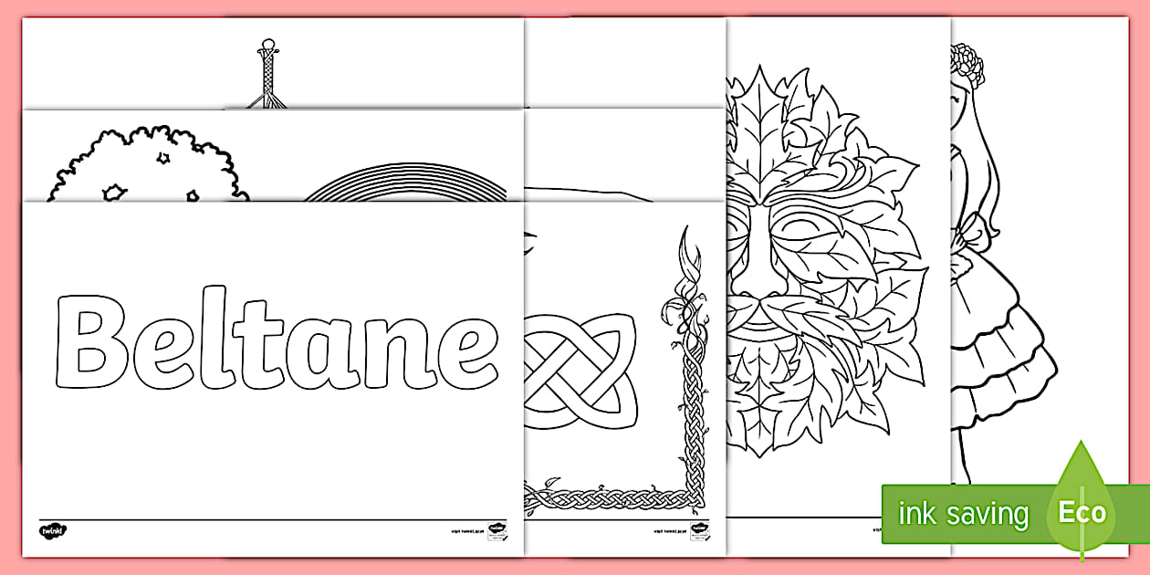 Beltane Coloring Pages (Teacher-Made) - Twinkl