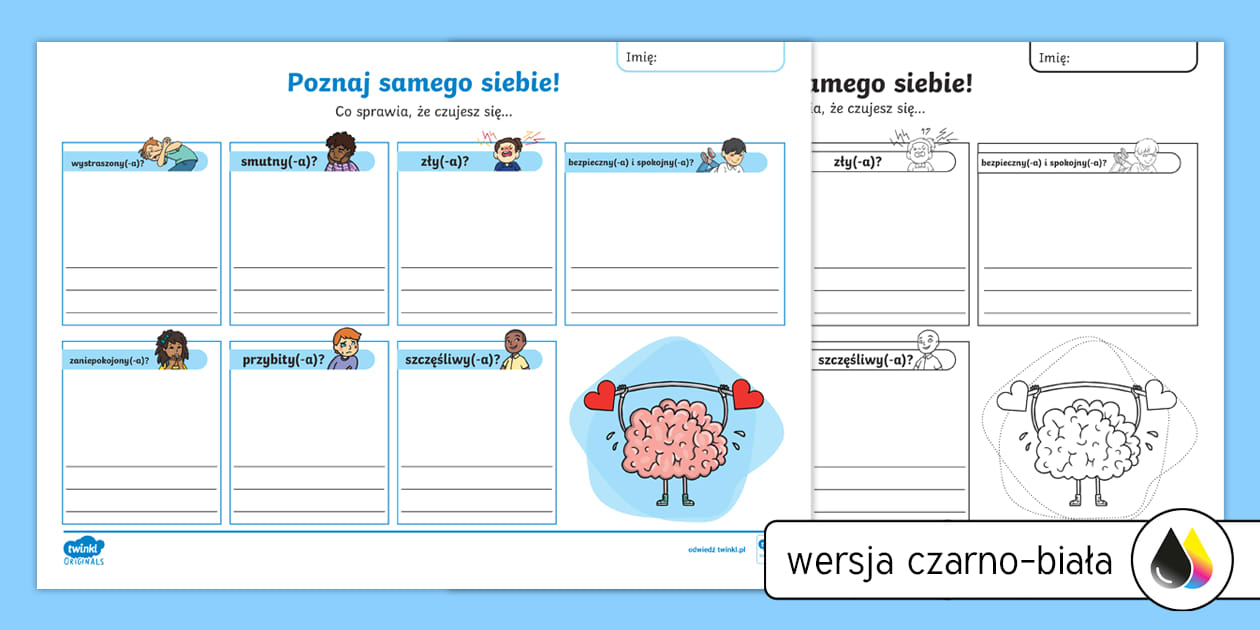 Moje zmienne emocje | Poznaj swoje uczucia (teacher made)