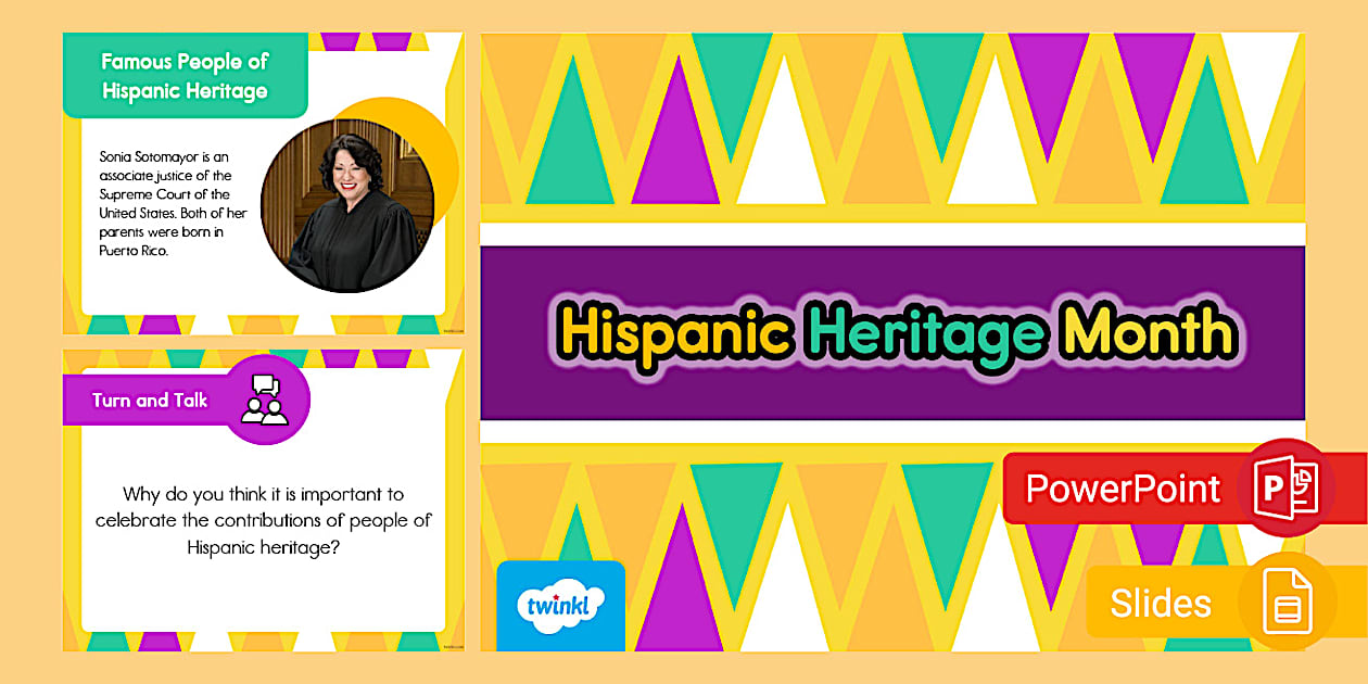 Hispanic Heritage Month PowerPoint & Google Slides for K-2nd Grade
