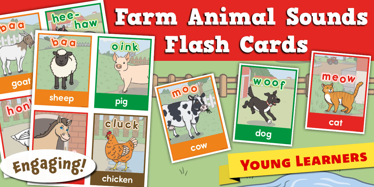 My First Sounds: Farm Animal Flash Cards (Teacher-Made)