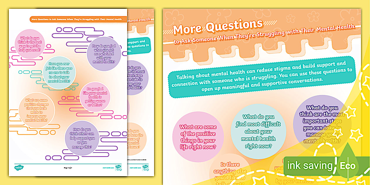 Mental Health Questions to Ask Someone Who Is Struggling