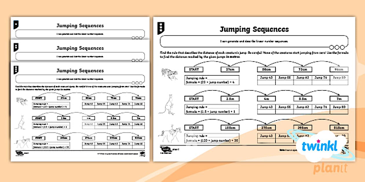 👉 Year 6 Algebra Linear Sequences PlanIt Maths Homework