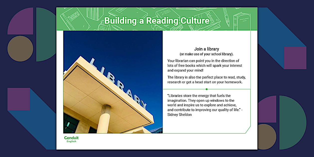 Building A Reading Culture Poster 2 (Teacher-Made) - Twinkl