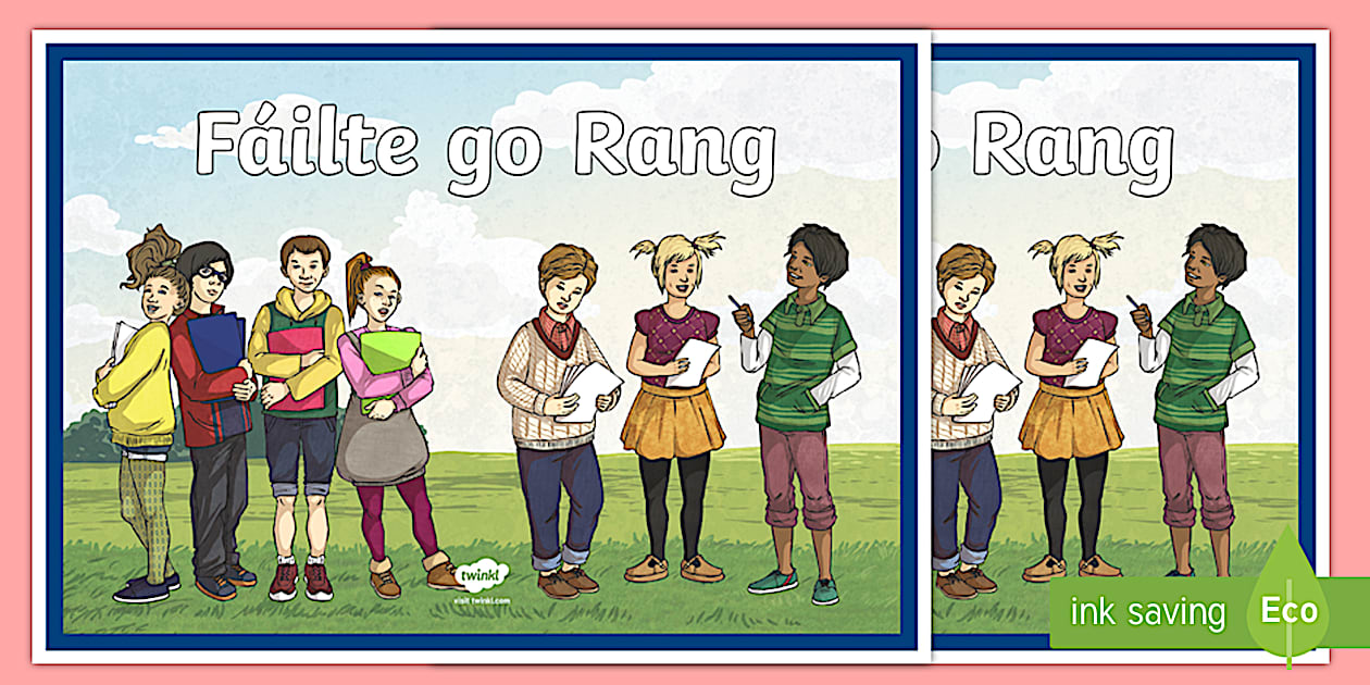 Fáilte go Rang Editable Display Poster - Twinkl