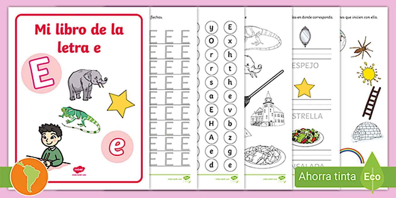 Cursive Cuadernillo: Mi libro de la letra e - Twinkl