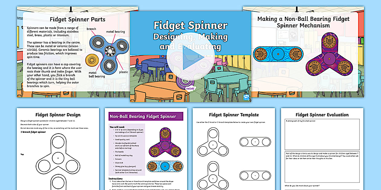 KS2 Making Fidget Spinners Resource Pack (teacher made)