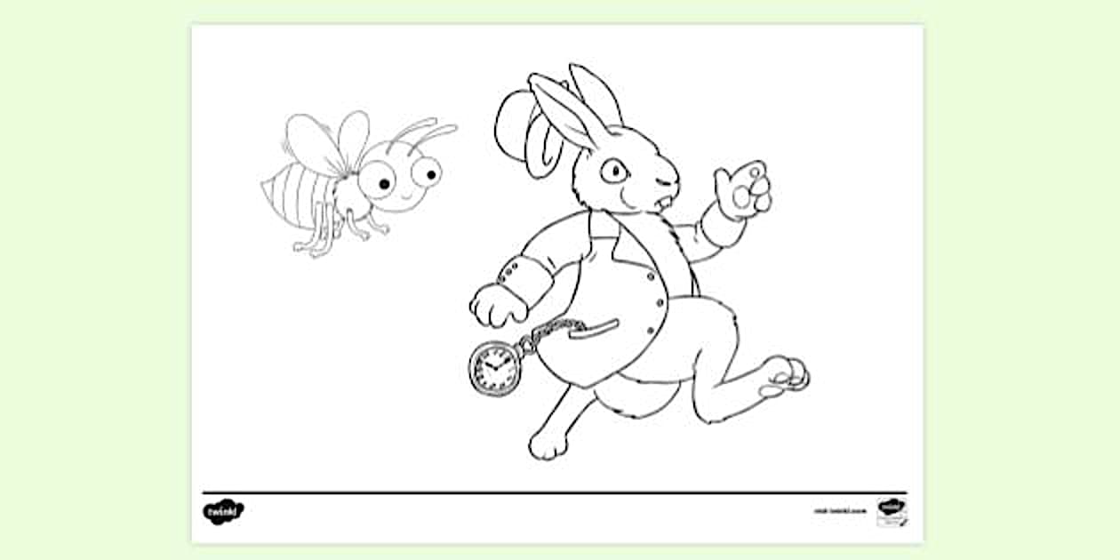 Colouring Page Cartoon Characters | Colouring Sheet - Twinkl