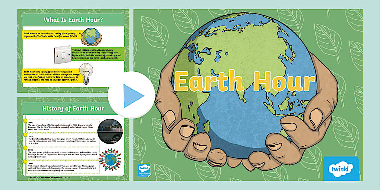 Earth Hour PowerPoint (Teacher-Made) - Twinkl