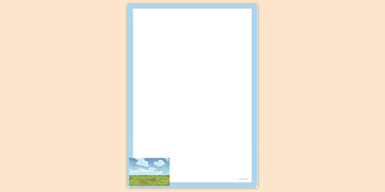 Scenery Page Border For KS2 (Teacher-Made) - Twinkl