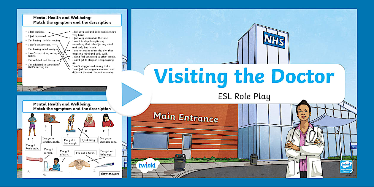 ESL Visit the Doctor Role Play (Teacher-Made) - Twinkl