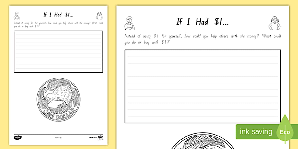If I Had 1 Worksheet / Worksheet (teacher made) - Twinkl