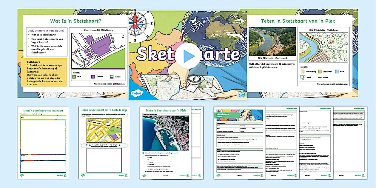 Kaartwerk - Sketskaarte Les Pak (teacher made) - Twinkl
