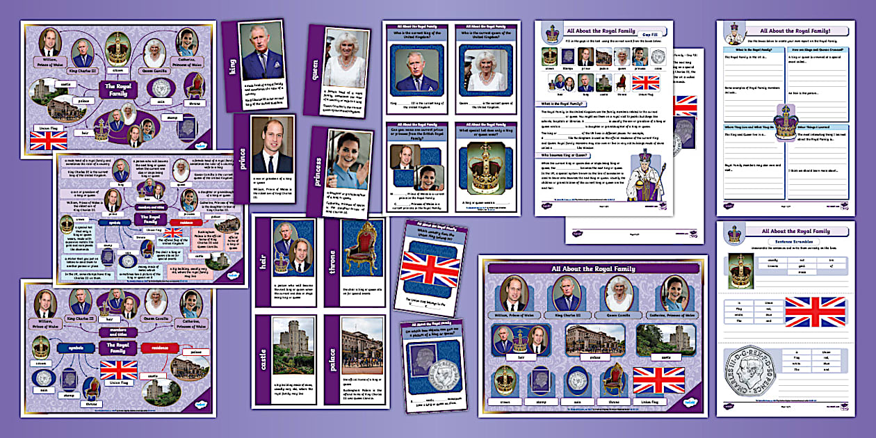 All About the Royal Family - Resource Pack for Learners of EAL