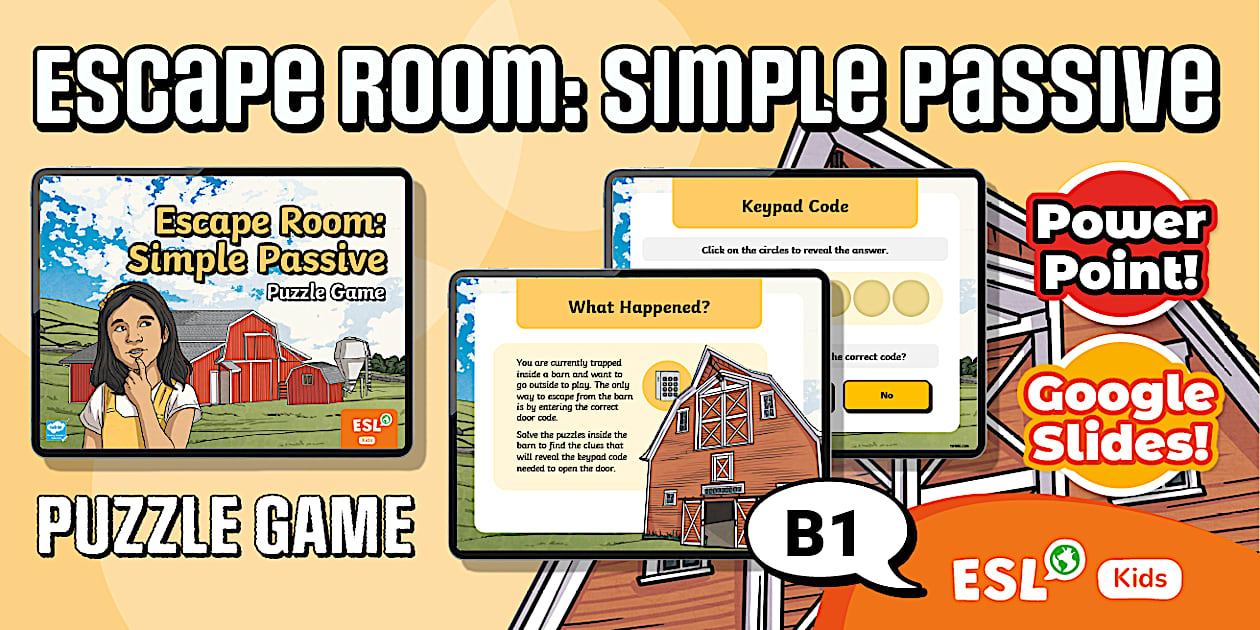 ESL Escape Room: Simple Passive Challenge