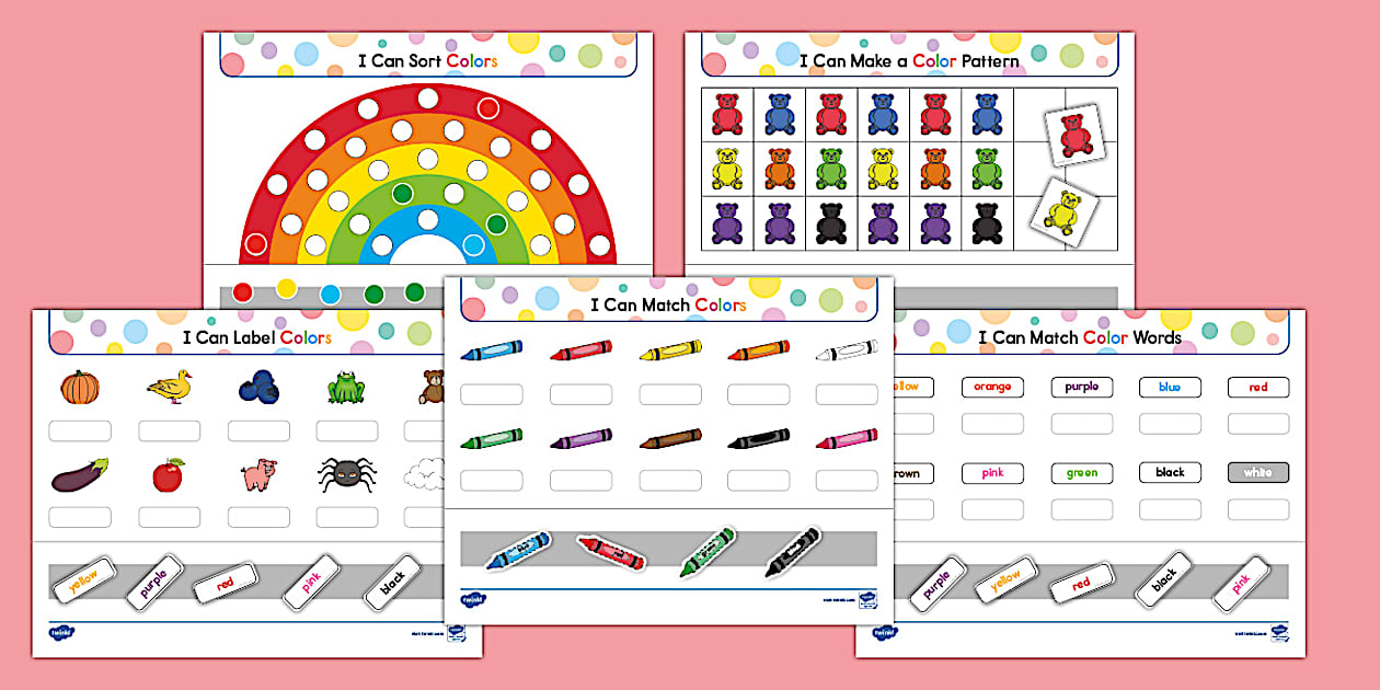 Colors Adapted Work Activities for SPED