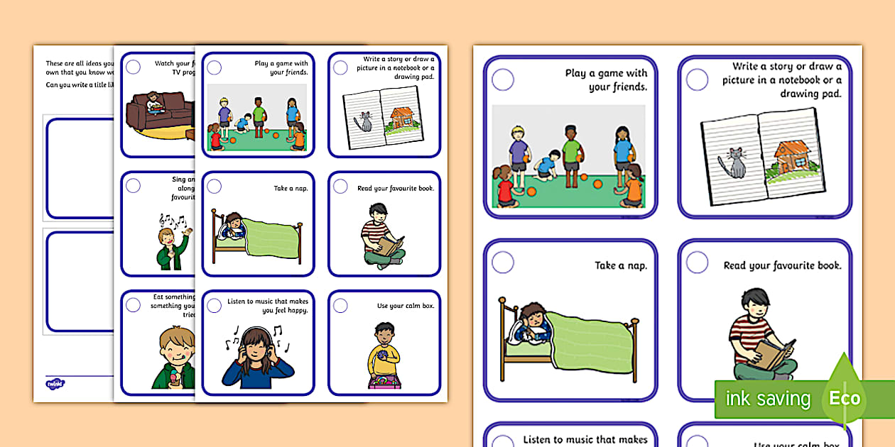 How to Feel Better Activity - Printable Cards (teacher made)