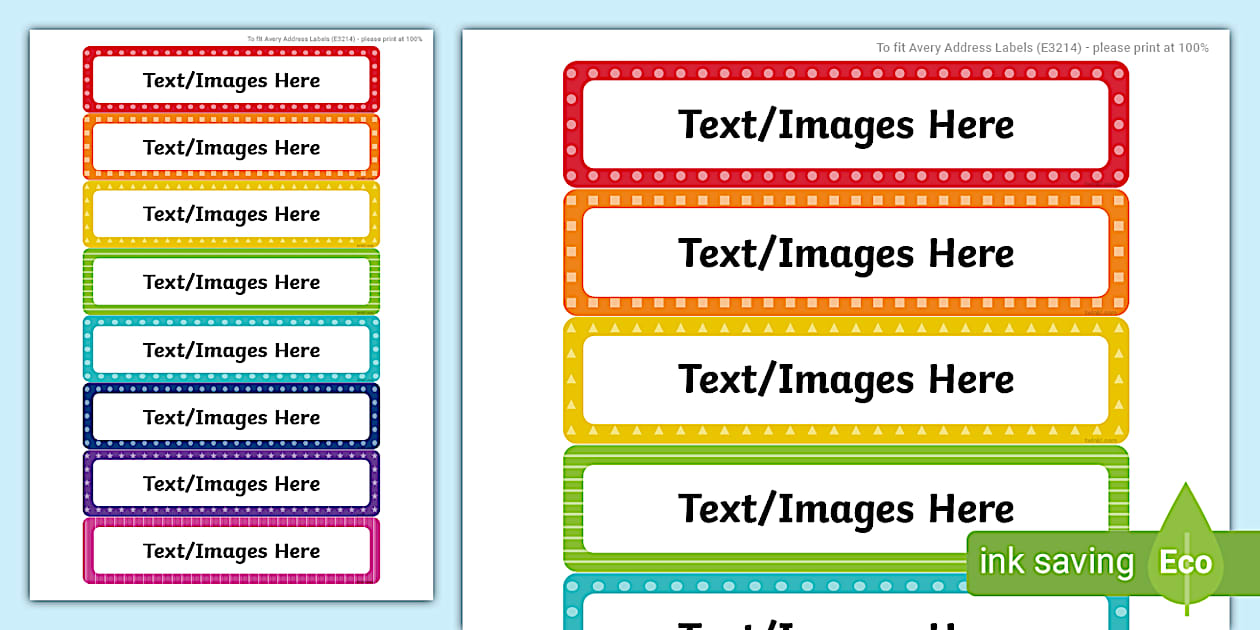 Editable Tray Labels - Gratnell Tray Labels - Back to School
