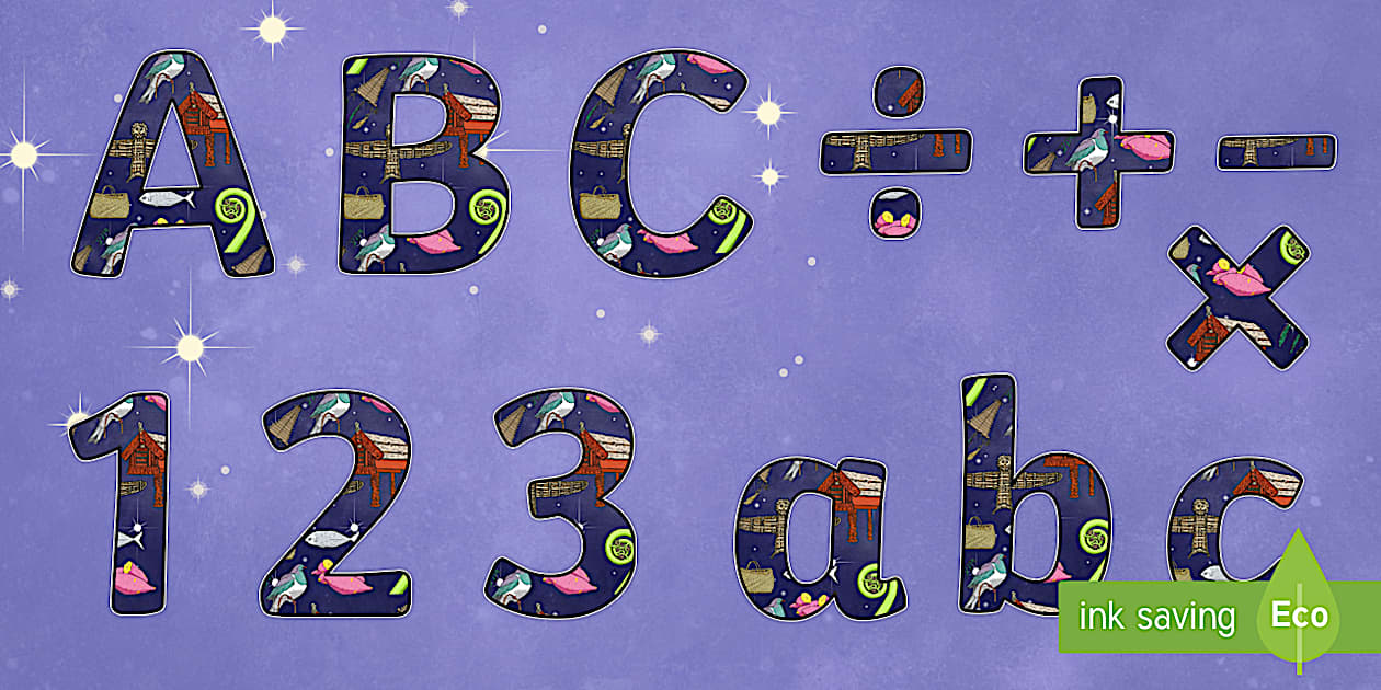 Matariki Display Letters and Numbers Pack (teacher made)