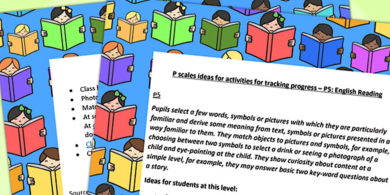 Black and White P Scales Ideas for Activities for Tracking Progress P5 ...