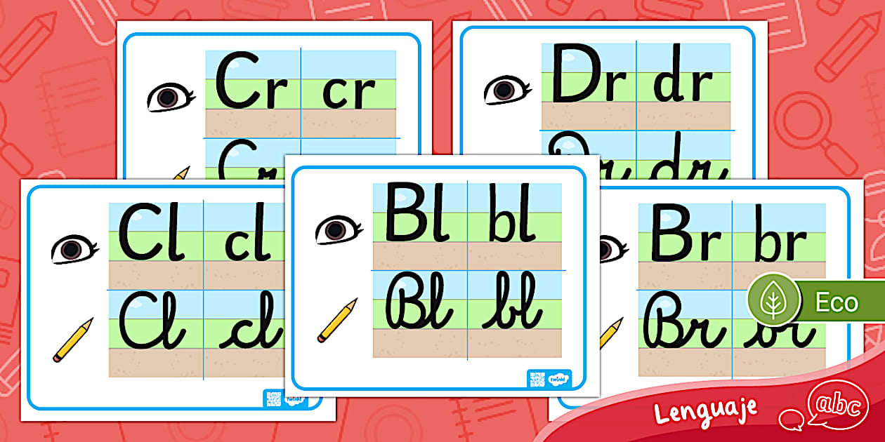 Grupos consonánticos para imprimir