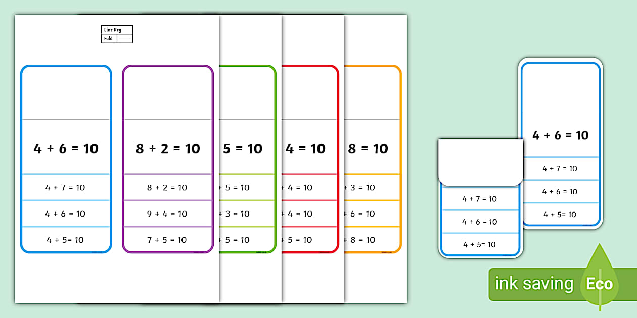 👉 Prove It! Addition Number Bonds to 10 Maths Activity